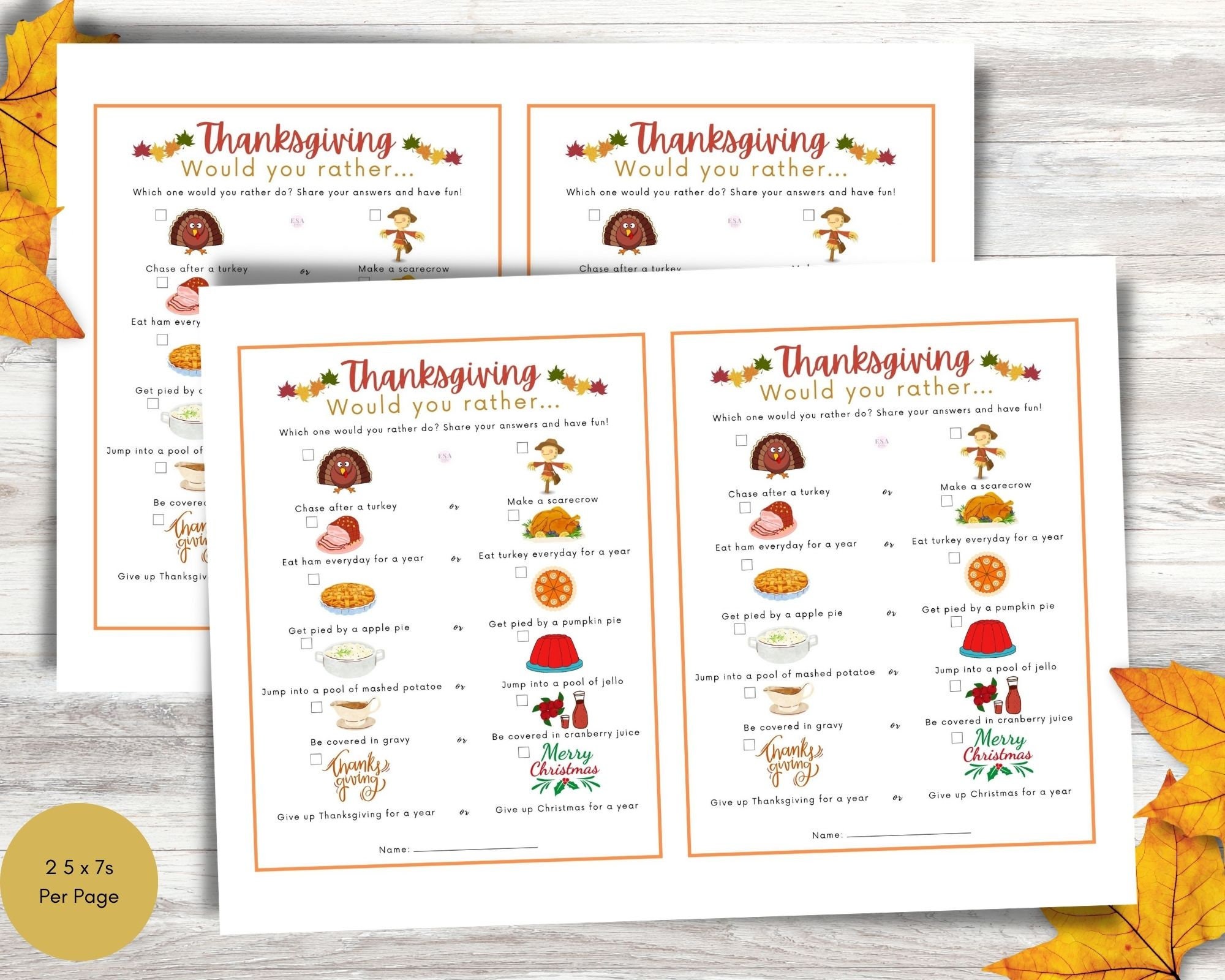 Would You Rather, Thanksgiving Would You Rather Game, Thanksgiving ...