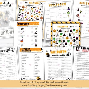 Halloween Word Scramble Game, Printable Halloween Word Game, Printable ...