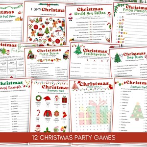 Christmas Emoji Pictionary Game: Printable Holiday Activity (PDF) - Etsy