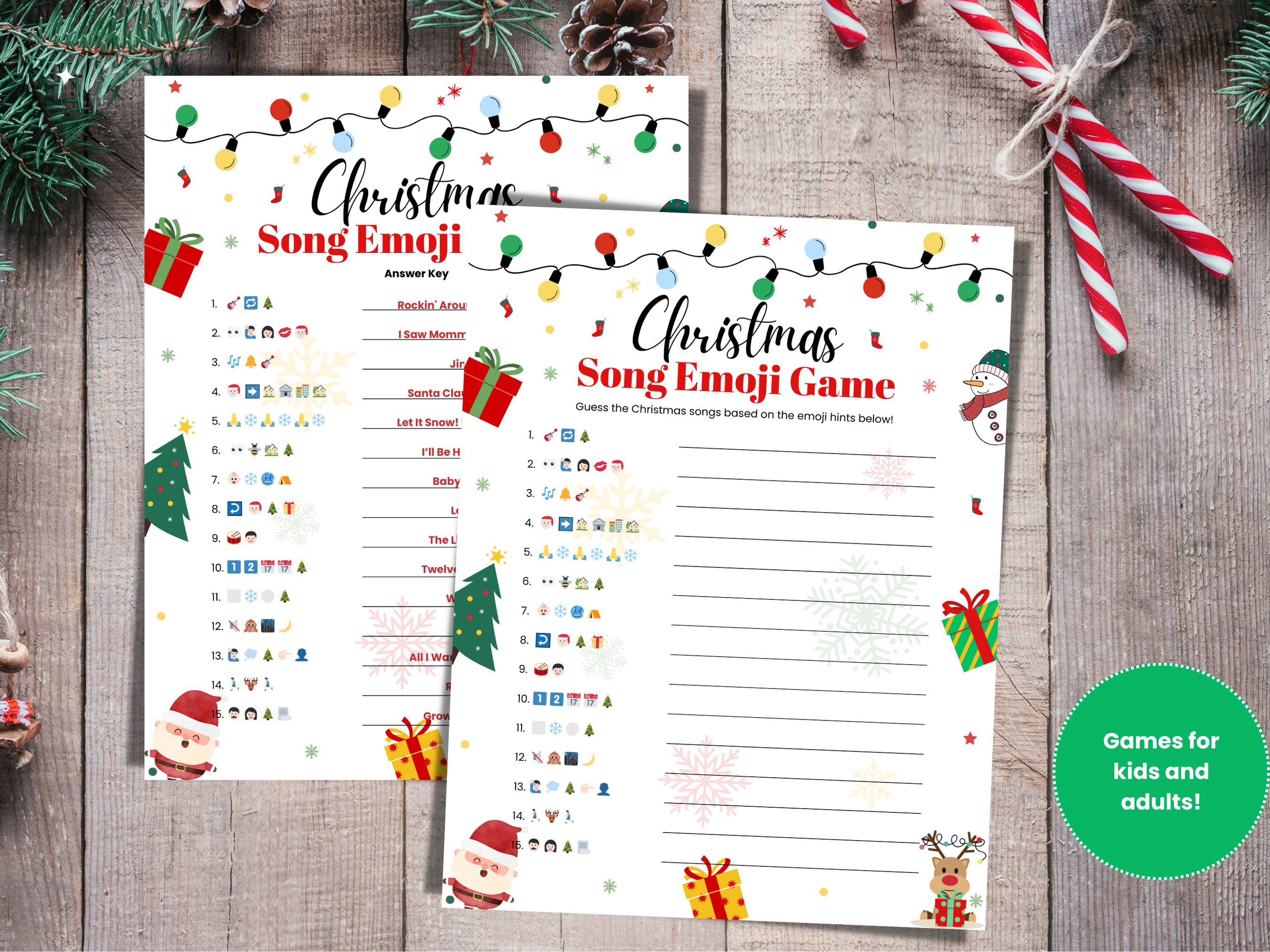 Christmas Emoji Pictionary, Christmas Emoji Game, Christmas Emoji Song ...