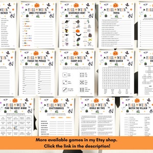 Halloween Find the Guest Bingo Game, Halloween Party Games, Printable ...
