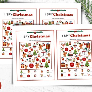 Christmas I Spy Game: Fun Holiday Kids Activity (PDF) - Etsy