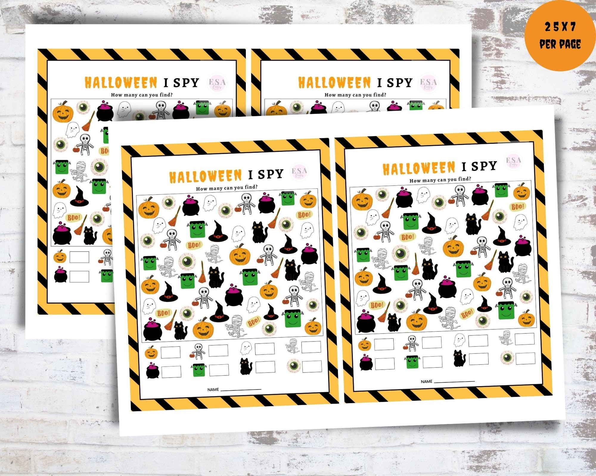 I Spy Halloween Game I Spy Kids Activity Halloween I Spy - Etsy