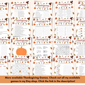 Thanksgiving Word Scramble Game: Printable Family Activity (PDF) - Etsy