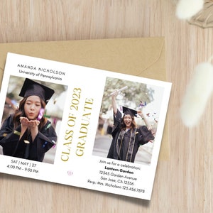 Graduation Party Invitation Template, Graduation Invitation With ...