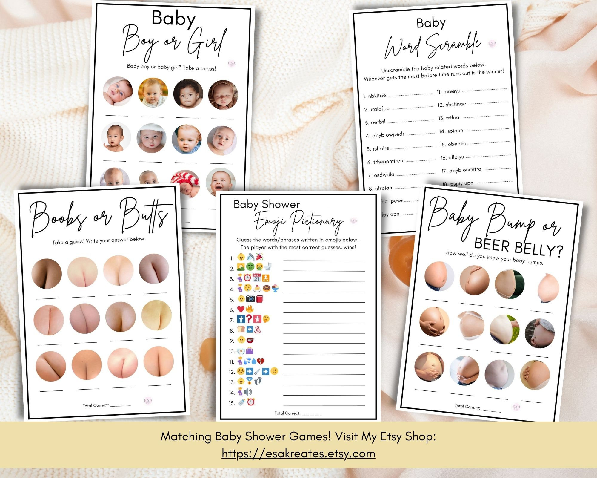 Who Knows Mommy Best, Minimalist Baby Shower Game, Mommy Questionnaire ...