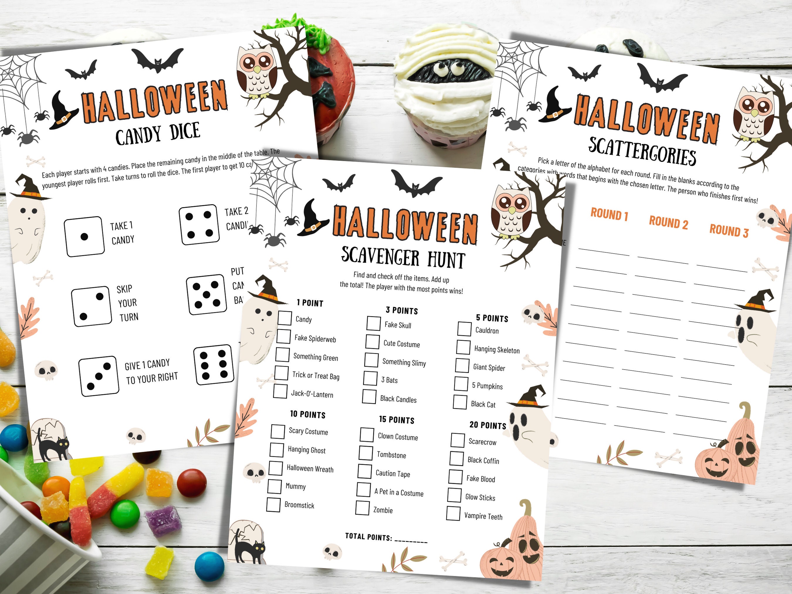 Halloween Party Games Bundle Pack, 18 Halloween Games, Halloween Games ...