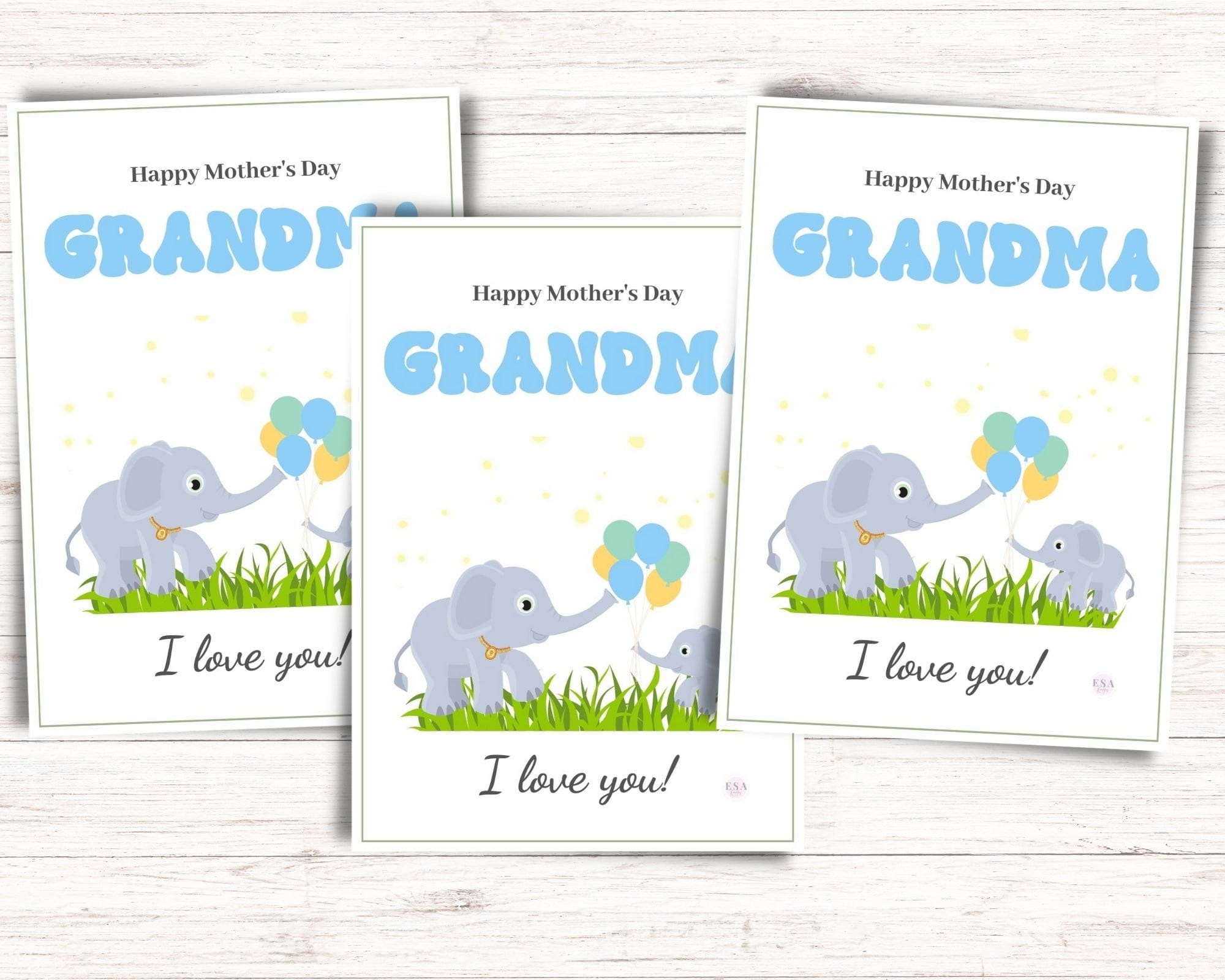 Grandma Printable Happy Mother's Day Card Happy - Etsy
