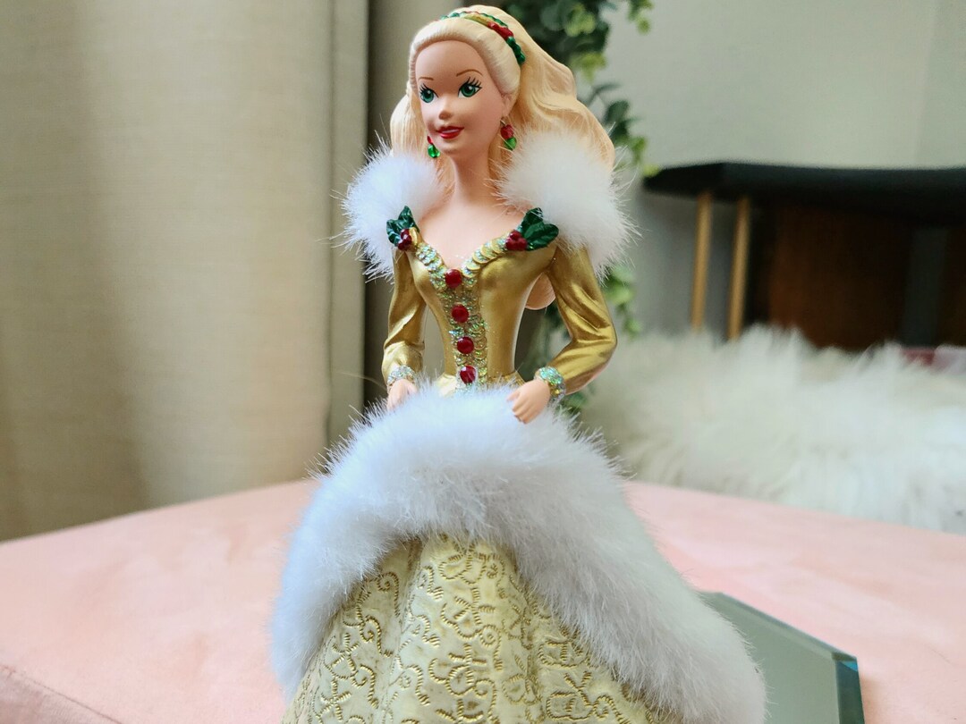 1994 Holiday Barbie Stocking Hanger. 1994 Edition. Vintage Barbie ...