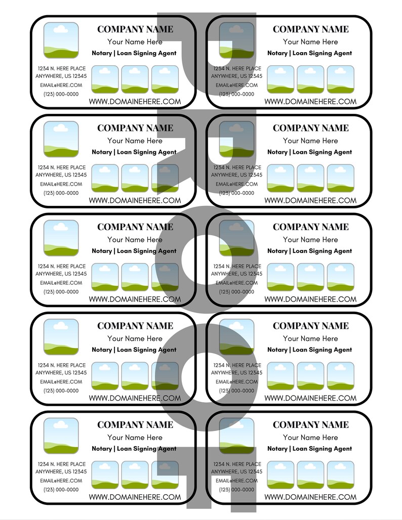 Notary Loan Signing Package Template Grayscale - Etsy