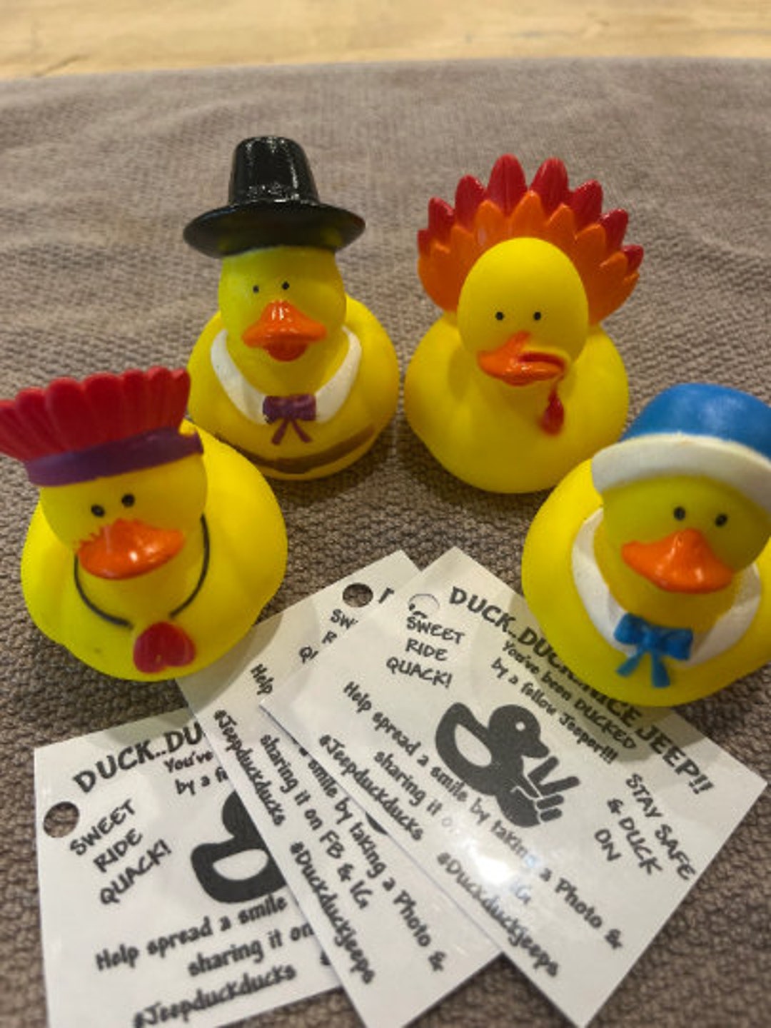 DUCKS Thanksgiving-ducks Set 4 Duck Tags - Etsy