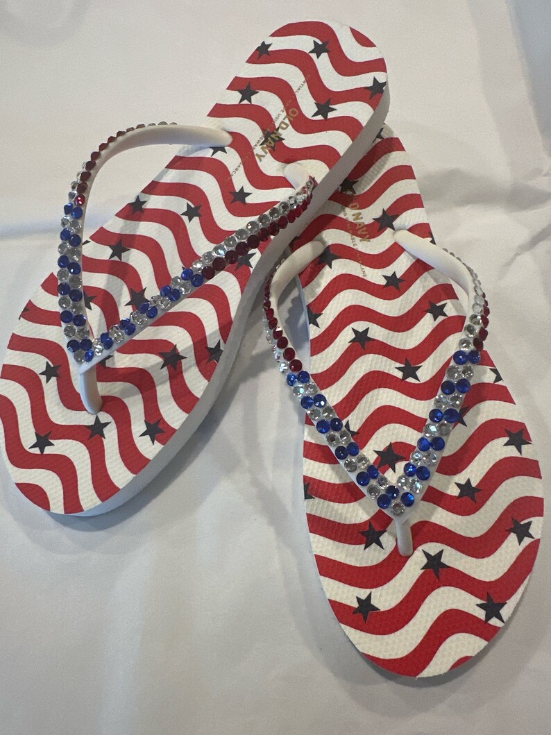 4TH of July Flip Flops - Etsy