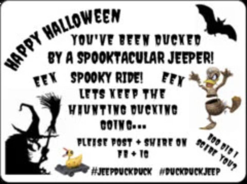 JEEP Ducking Laminated Tags. Can Be PERSONALIZED - Etsy