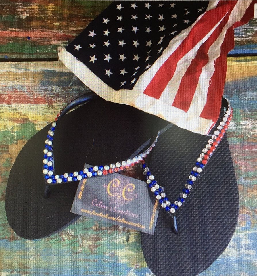 4TH of July Flip Flops - Etsy