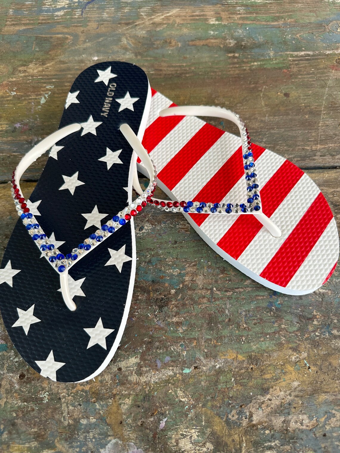 4TH of July Flip Flops - Etsy