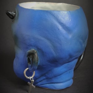 Handcrafted Stoneware Mug -"ocean Dio" -collector's Devil Mug - Devil ...