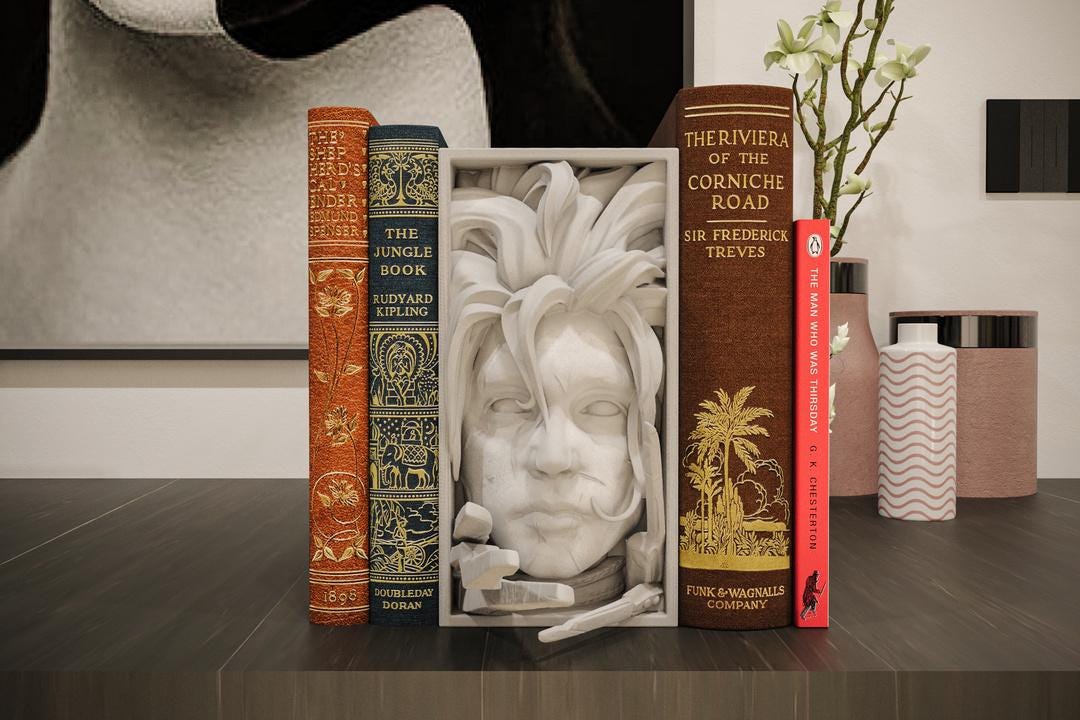 Edward Scissorhands End Book Nook Stand / Wall Art - Etsy