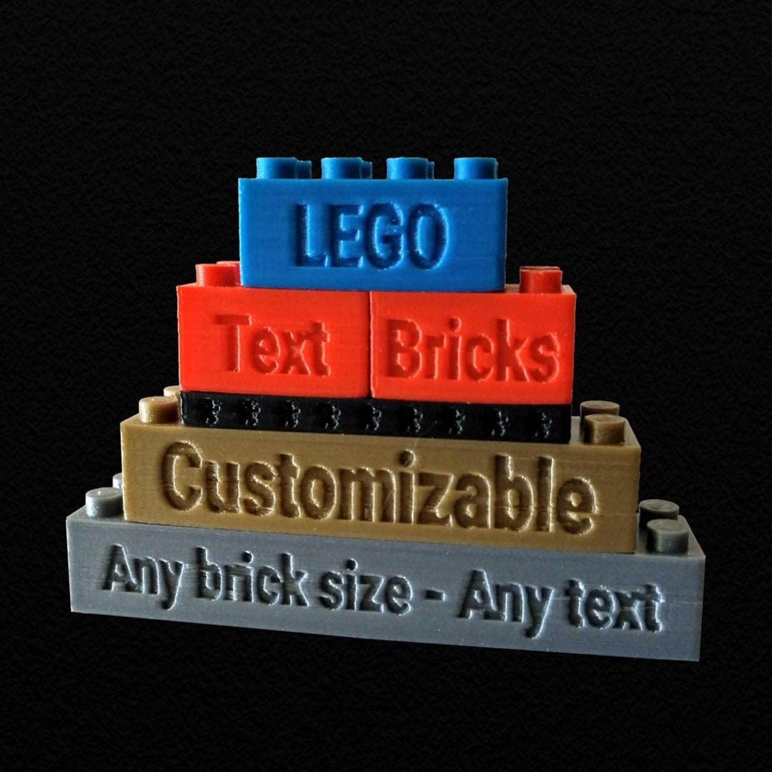 Custom LEGO Style Bricks AND Keychains - Etsy