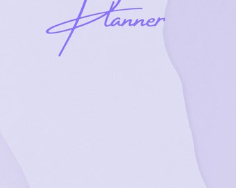 Purple Aesthetic Weekly Planner - Etsy