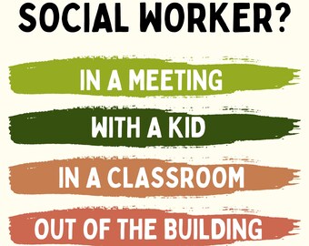 Social Work Door Sign - Etsy