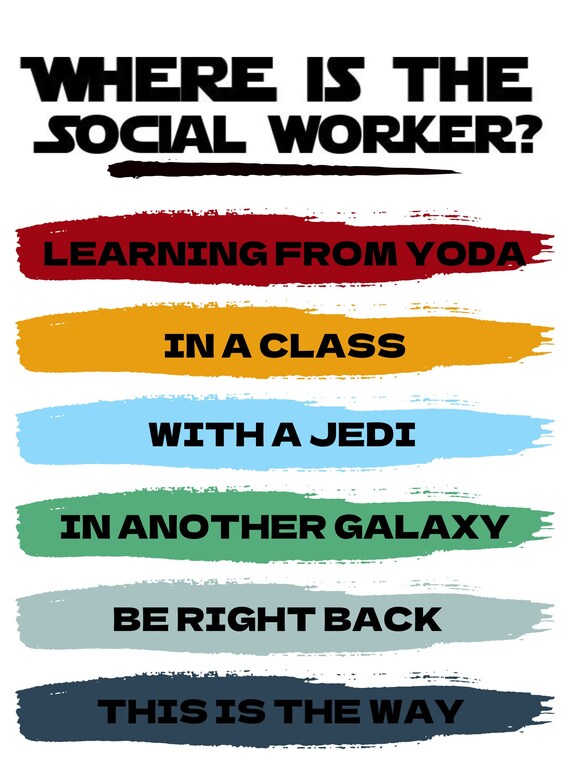 Star Wars Social Work Poster - Etsy