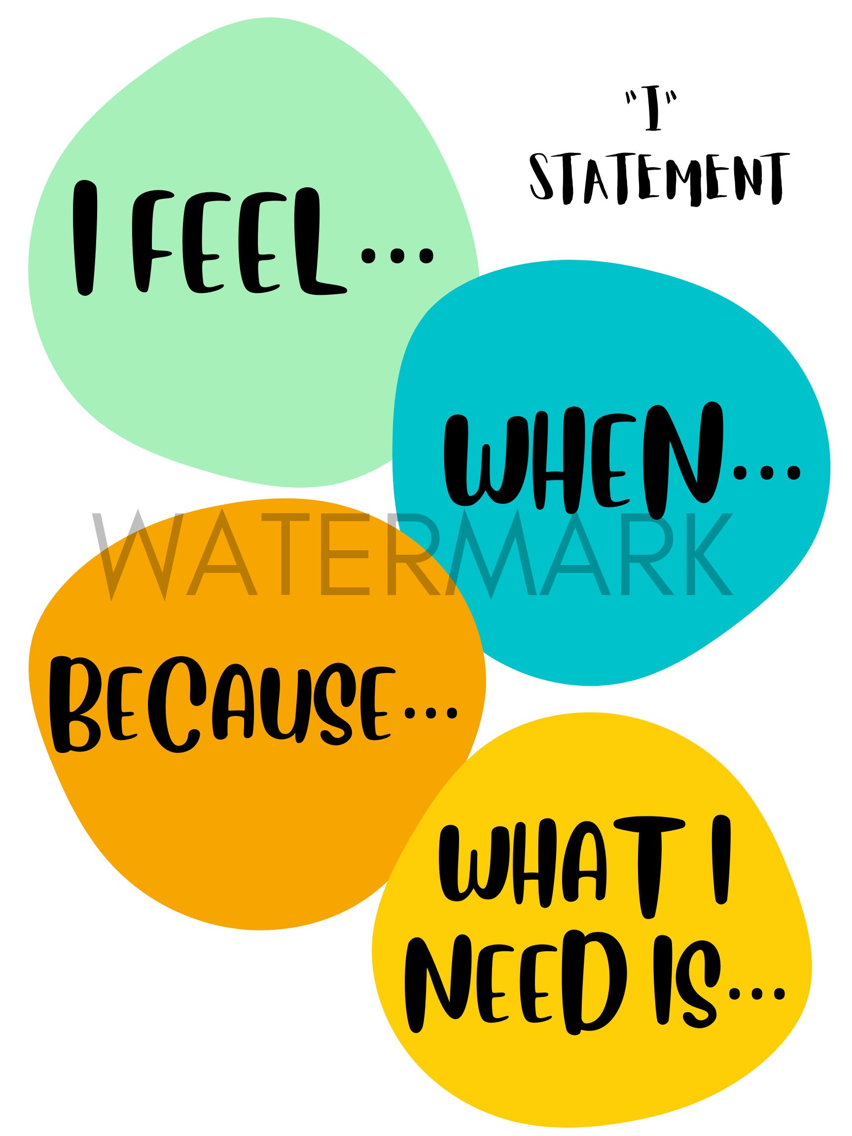 I Statement Poster - Etsy