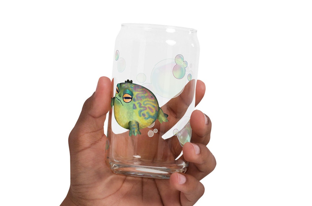 Froggy Bubble Cup - Cute and Colorful Frog Drinking Glass - Etsy