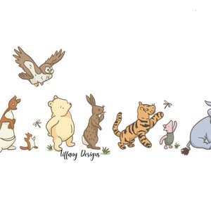 Classic Winnie the Pooh Nursery Prints - Etsy