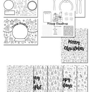 Christmas Activity Set Kid/toddler - 53 Pages - Etsy