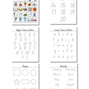 Preschool Morning Menu - Printable - Etsy