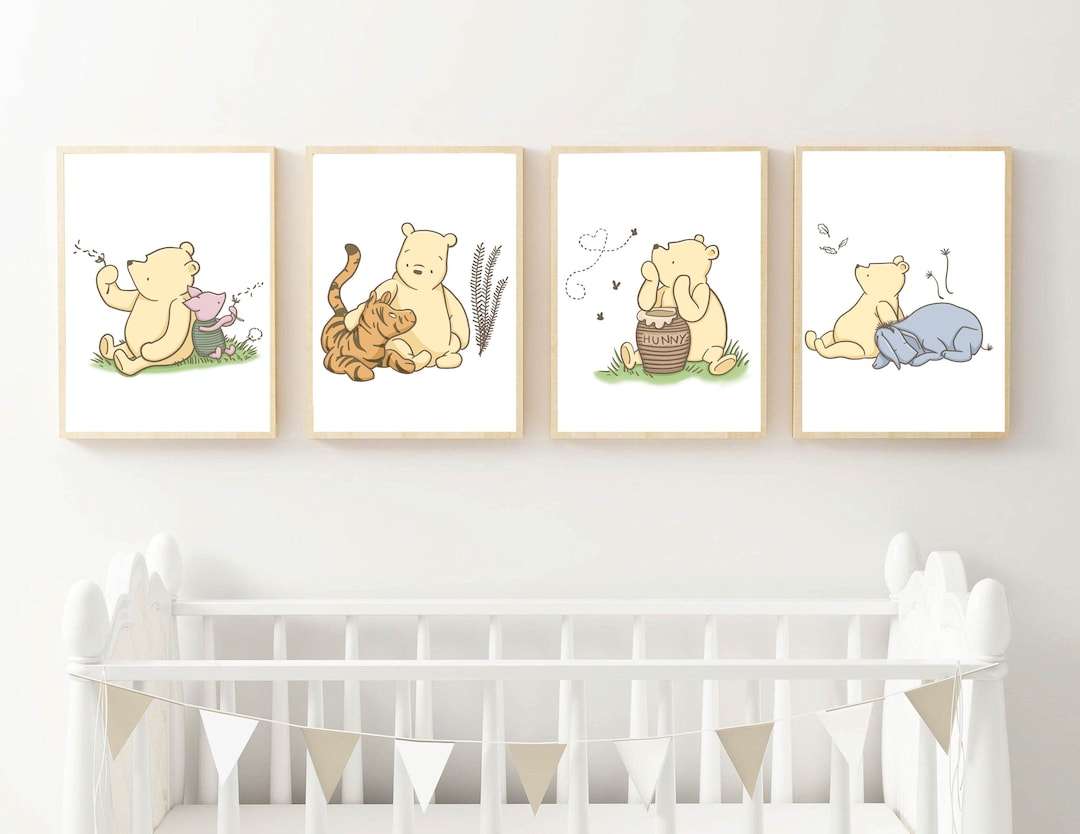 Classic Winnie the Pooh Nursery Prints - Etsy