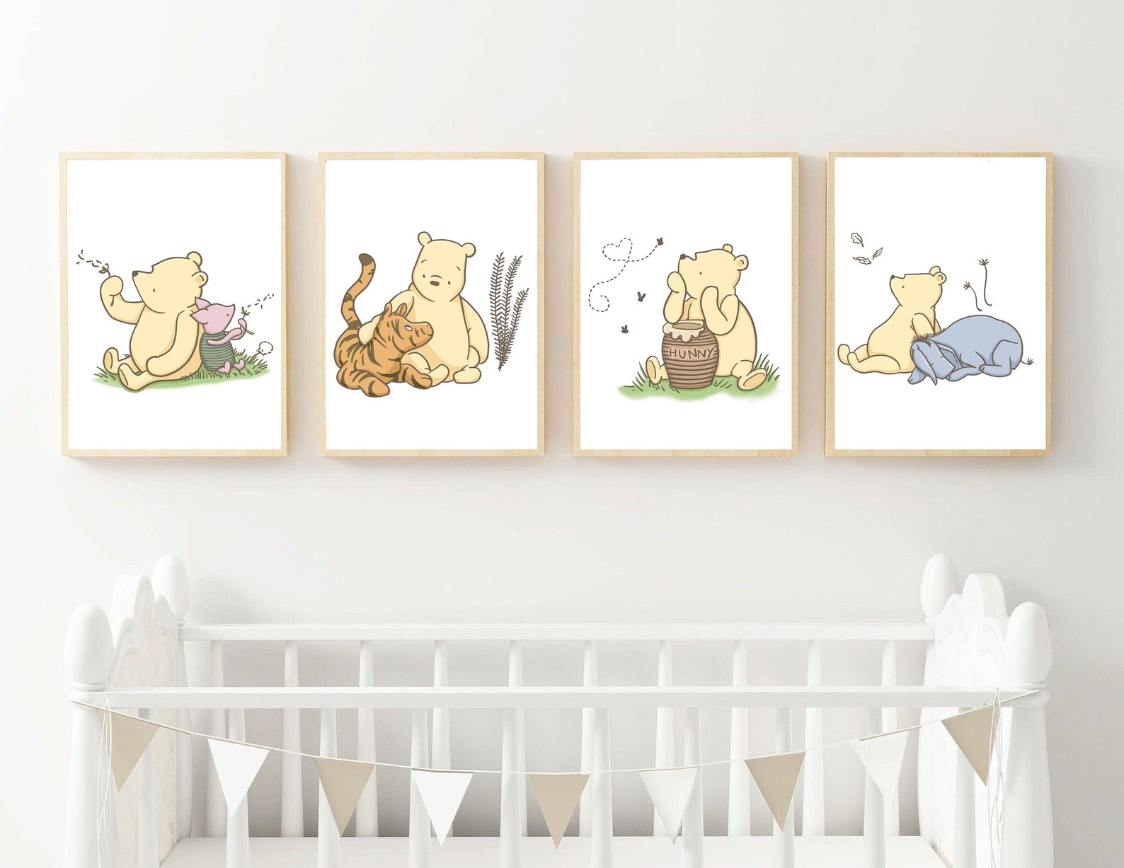 Classic Winnie the Pooh Nursery Prints - Etsy