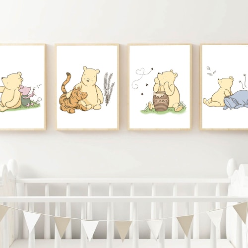 Classic Winnie the Pooh Nursery Prints - Etsy