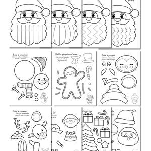 Christmas Activity Set Kid/toddler - 53 Pages - Etsy