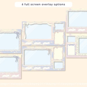 Coquette Darling Twitch Overlay | Animated Stream Overlay, Pastel Pearl ...