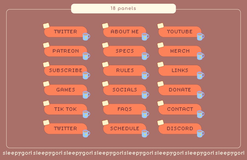 Toasty Twitch Package Animated Stream Overlay, Cute Toast Theme Overlay ...
