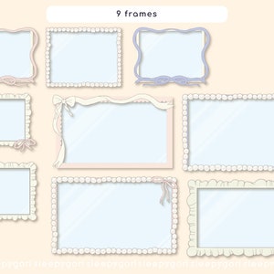 Coquette Darling Twitch Overlay | Animated Stream Overlay, Pastel Pearl ...