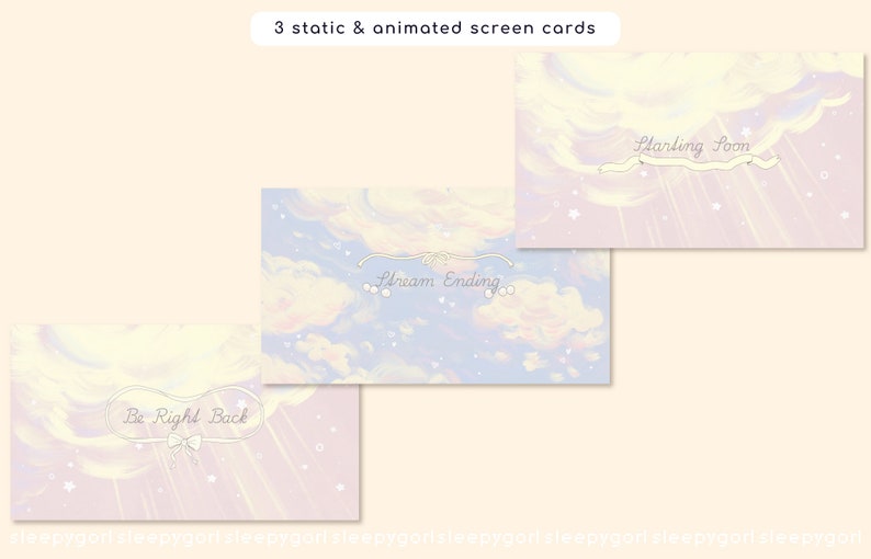 Coquette Darling Twitch Overlay | Animated Stream Overlay, Pastel Pearl ...