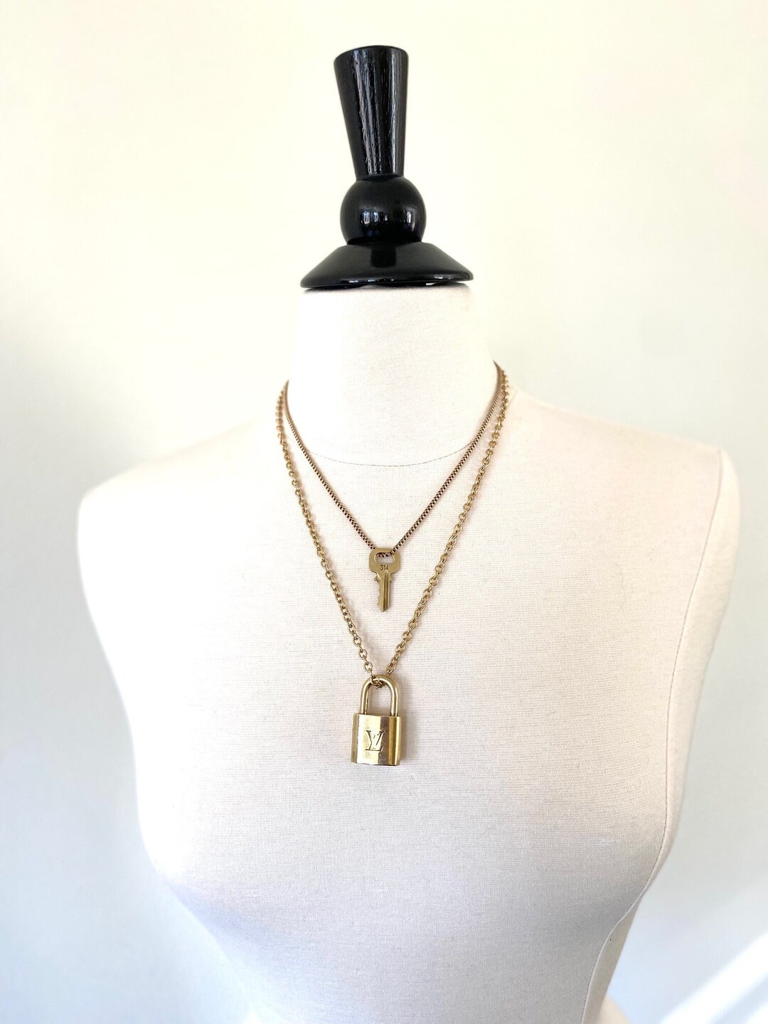 Authentic Vintage LV Lock and Key Couples Layering Two - Etsy