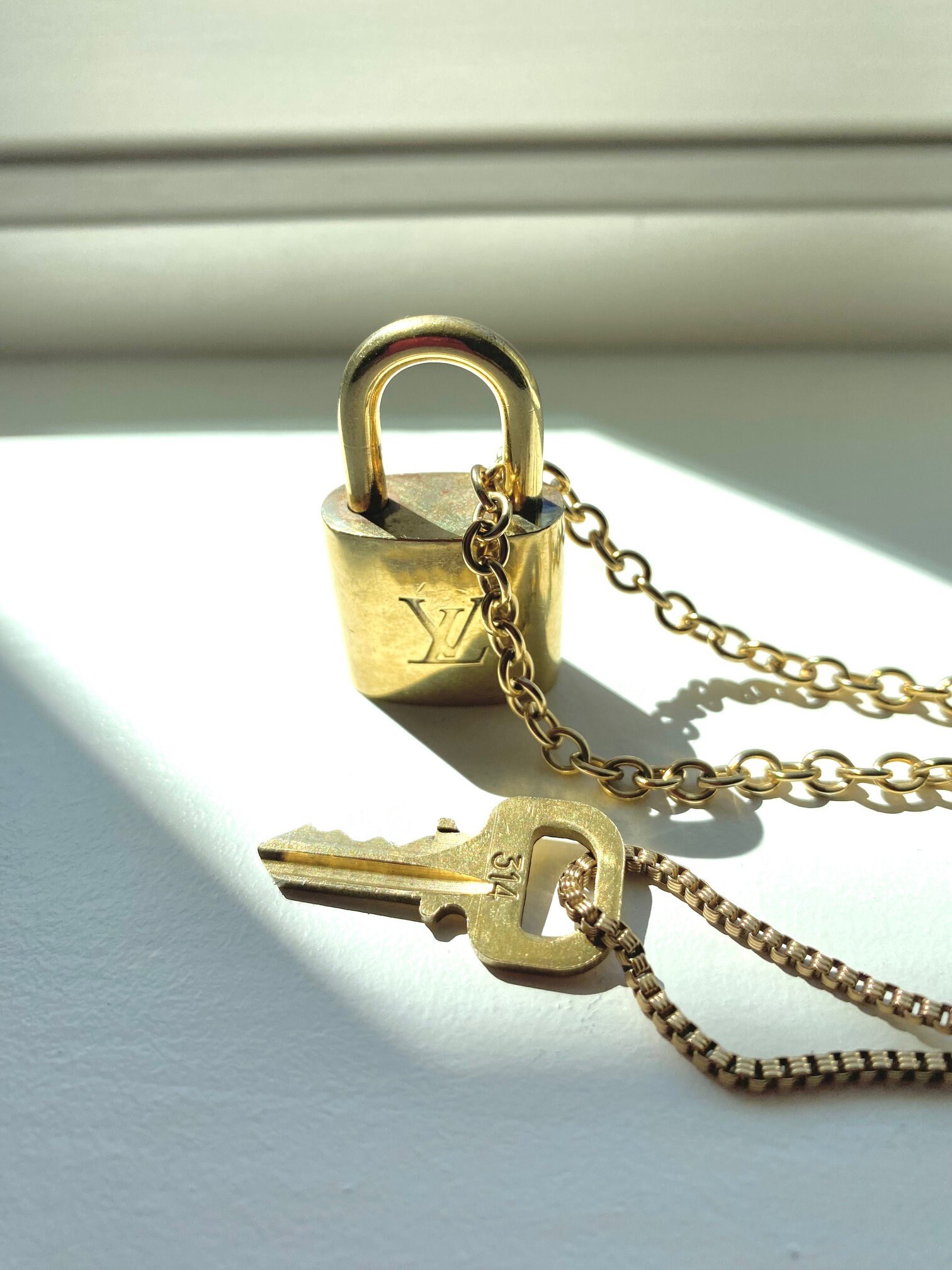 Authentic Vintage LV Lock and Key Couples Layering Two - Etsy