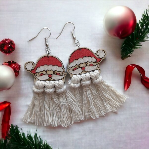 Macrame Santa - Etsy