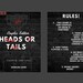 Heads or Tails Drinking Game ( Couple Edition) - Etsy