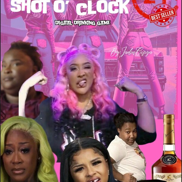 Baddie Baddie Shot Oclock Game - Etsy