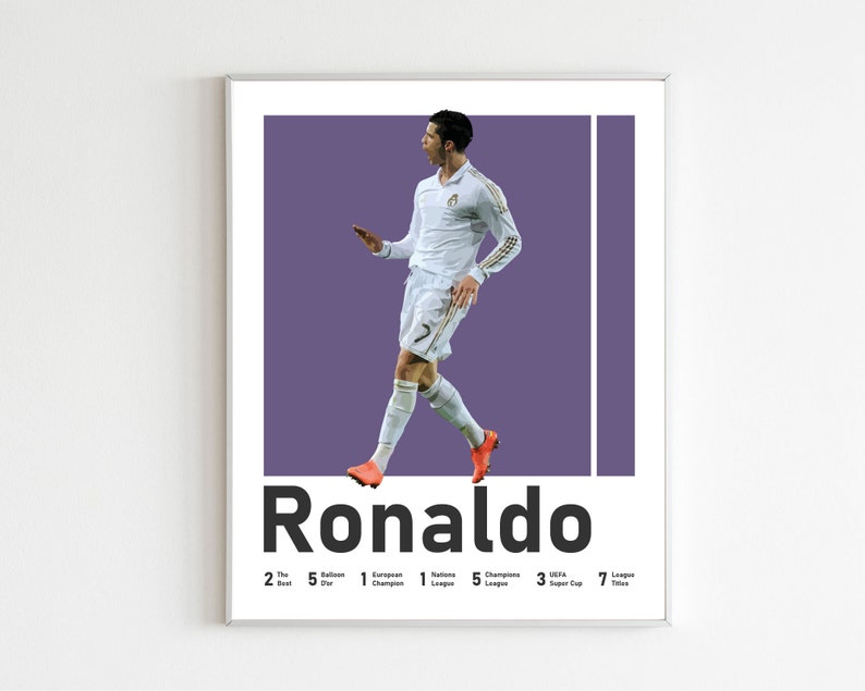Printable Soccer Stars Poster Bundle Messi Ronaldo Mbappe - Etsy