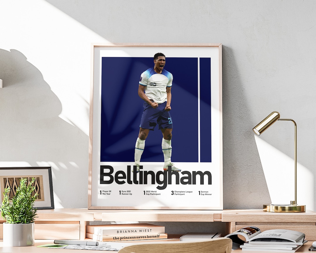 Printable Jude Bellingham Poster, English Midfielder, Bellingham Wall ...