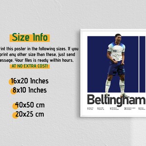 Printable Jude Bellingham Poster, English Midfielder, Bellingham Wall ...