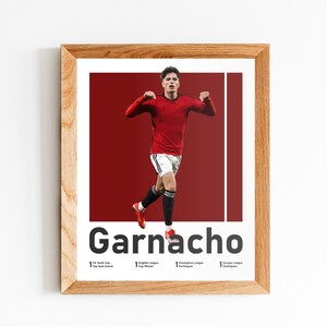 Printable Alejandro Garnacho Poster, Football Print, Argentinian ...