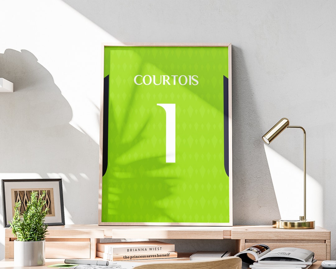 Printable Thibaut Courtois Jersey, Belgian Goalkeeper, 2023-2024 Season ...