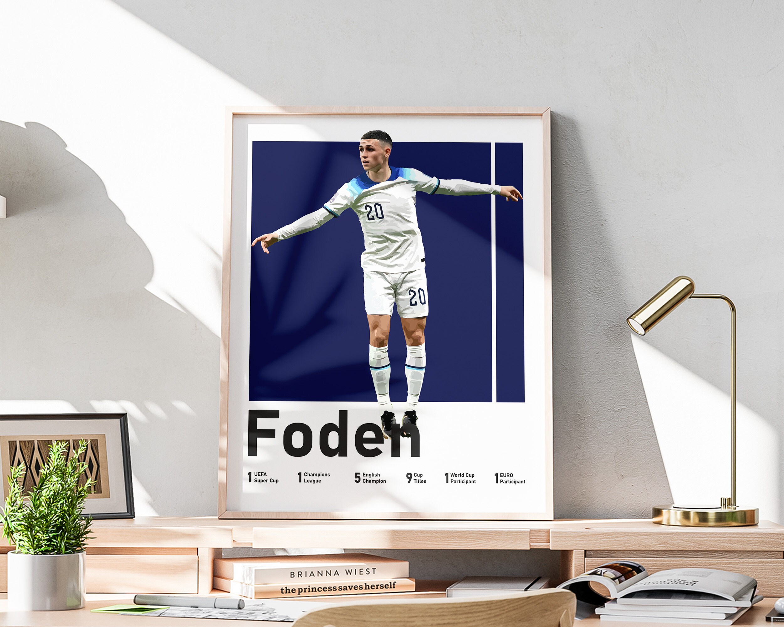 Football Print Printable Phil Foden Poster English - Etsy