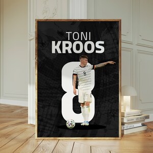 Toni Kroos Poster, Printable Football Art, Gift Ideas for Soccer Lover ...